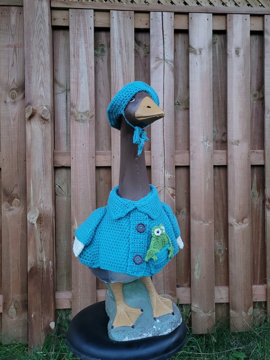 Blue Rain Jacket Crochet Porch Goose Outfit - Etsy