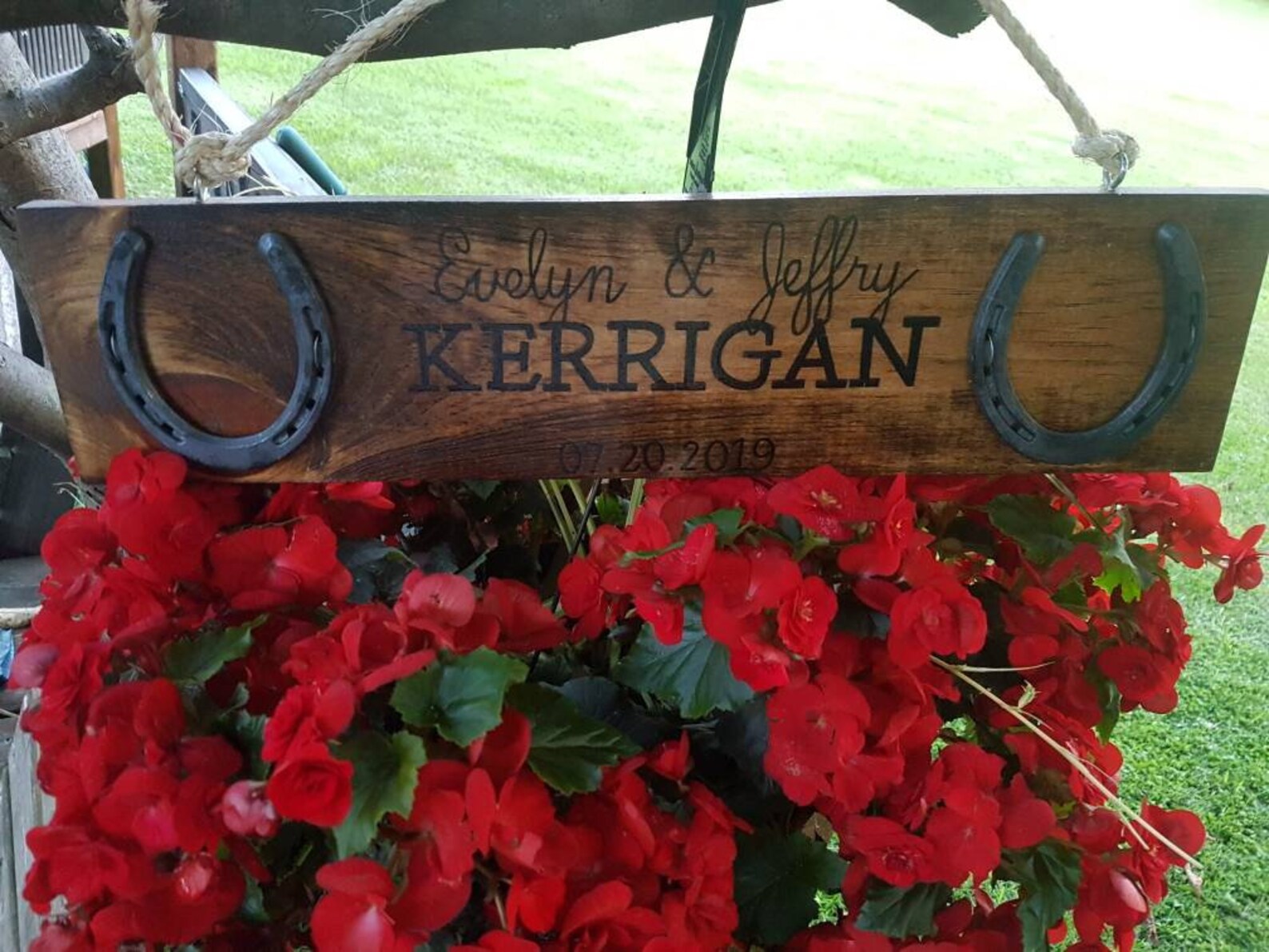 Wedding Horse Shoe Sign Gift/ Personalized Wedding Gift/lucky - Etsy