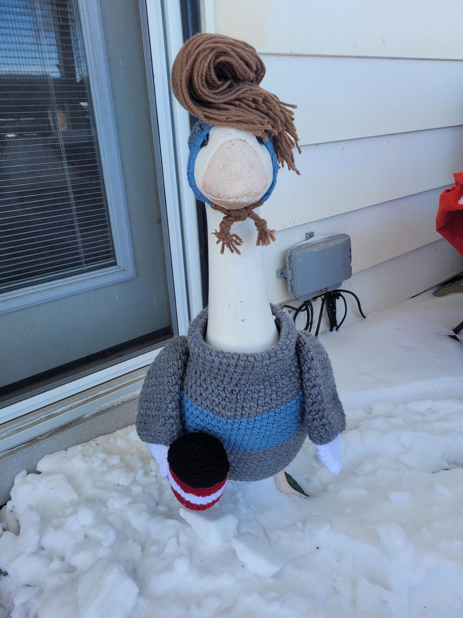 Cozy Sweater Messy Hair Crochet Porch Goose Dress Outfit - Etsy