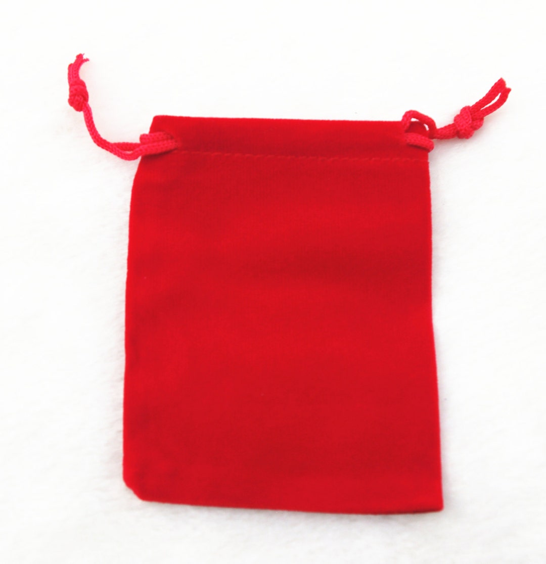 50 Red Velvet Bags Jewellery Pouches Small 3 X 4 Inch 7 X 9 - Etsy