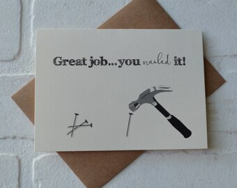 Great job card | Etsy