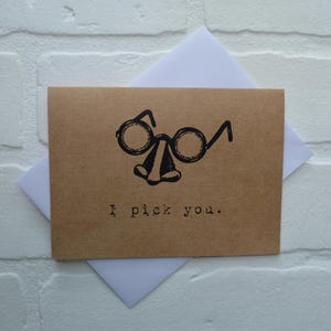 I PICK YOU Funny Valentine Day Greeting Cards | Love Card | Guitar ...