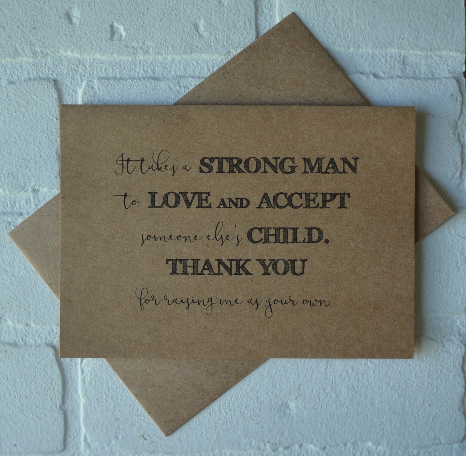 It Takes a Strong Man to Accept Step Father Will You WALK Me Down the ...