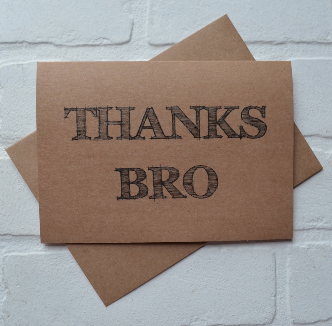 DUDE THANKS BRO Groomsmen Thank You Cards | Funny Groomsman Card ...