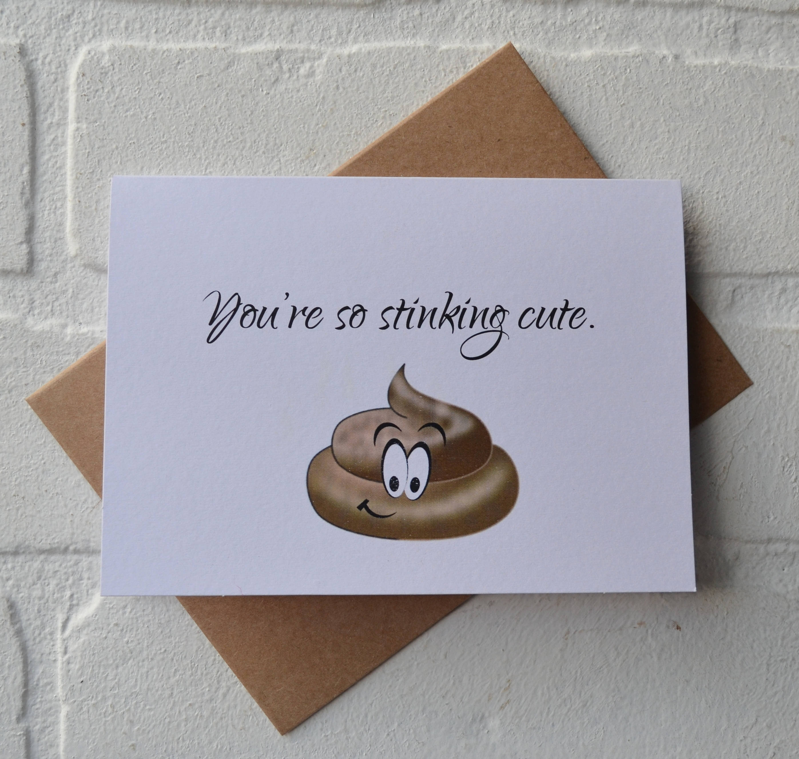 Youre SO STINKING CUTE Funny Valentine Day Card Romance Card - Etsy