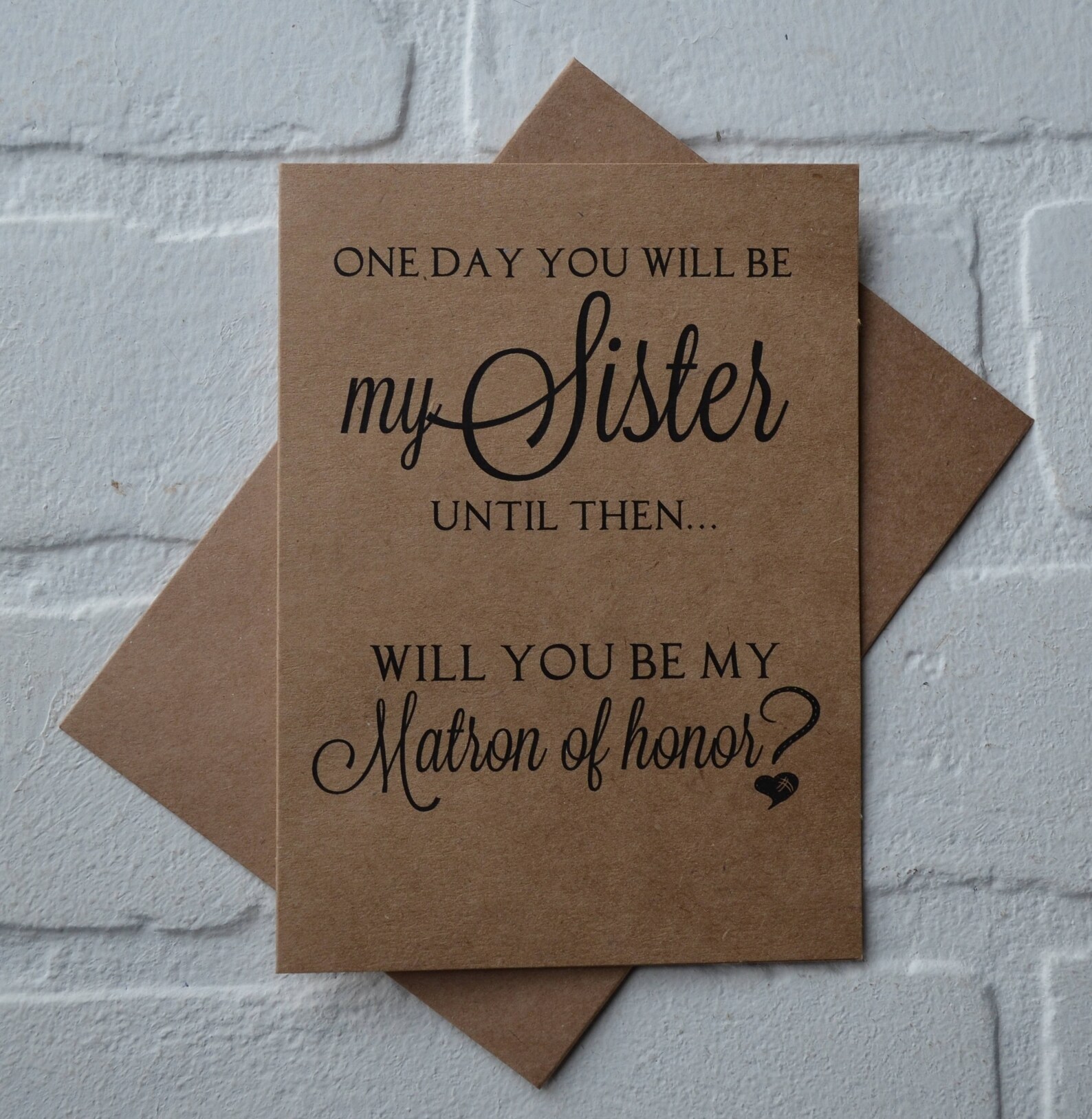 ONE DAY You Will Be My SISTER Bridesmaid Cards Sister Bridal Etsy one-day-you-will-be-my-sister-bridesmaid-cards-sister-bridal-etsy