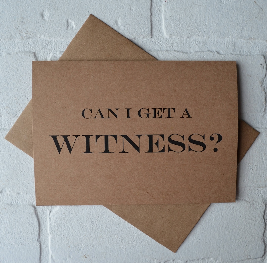 CAN I Get a WITNESS Funny Groomsmen Proposal Cards Will You - Etsy