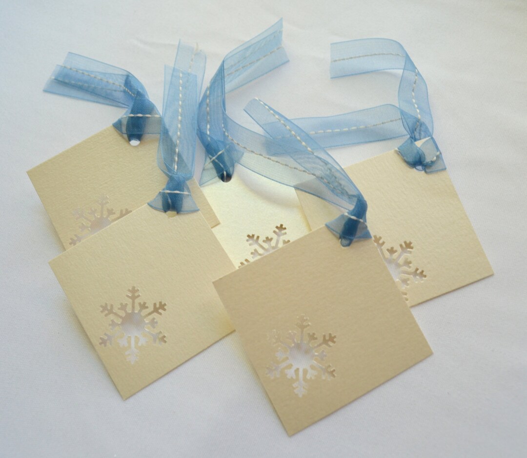 Set of 5 Christmas Ornament Gift Tags | XMAS Giftbag Tag | Holiday ...