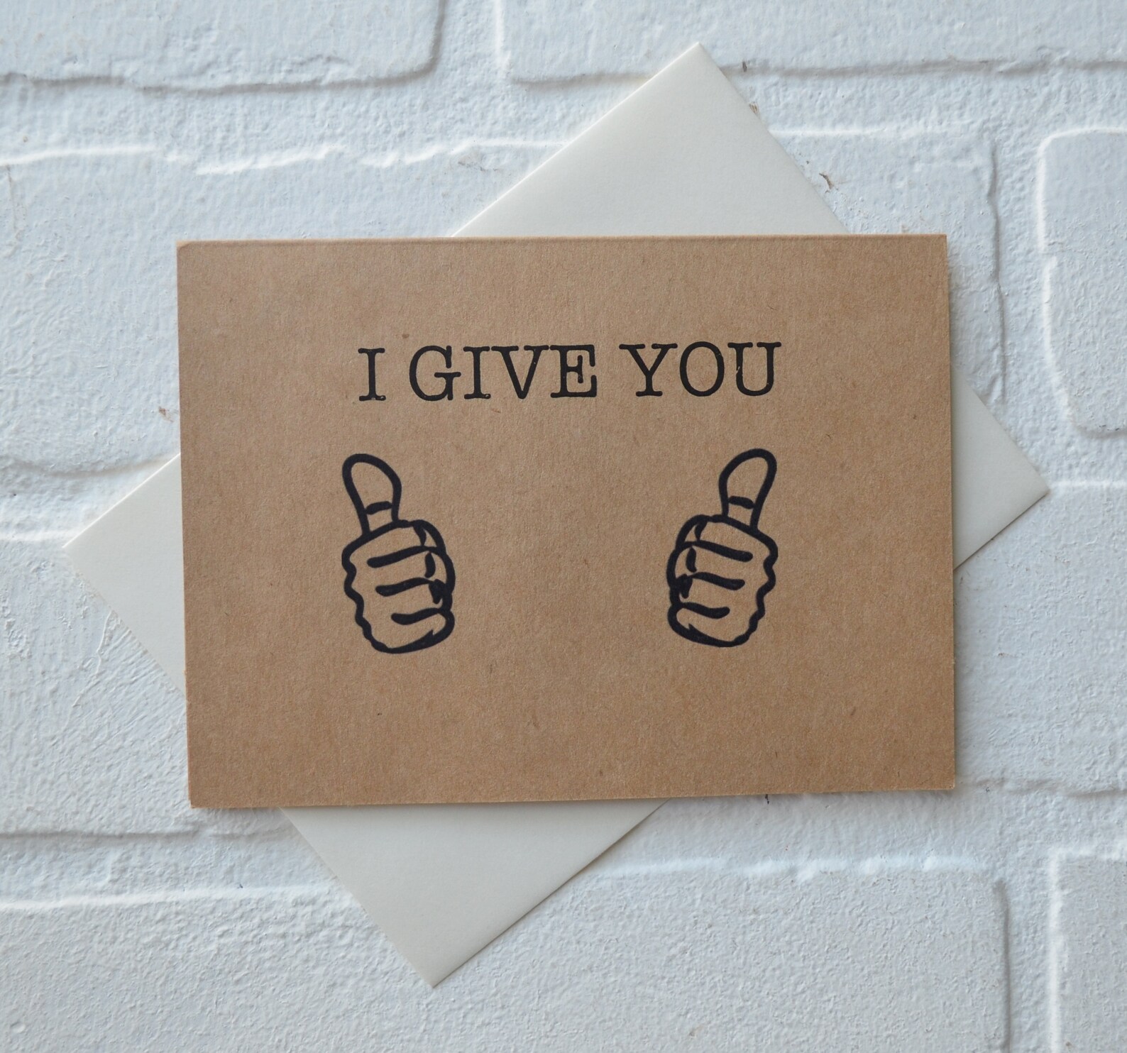 I Give You TWO THUMBS UP Card Congratulations Card - Etsy