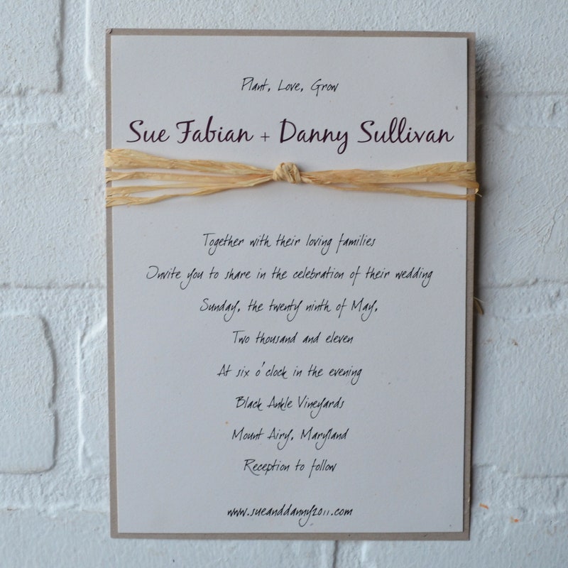 Recycled Wedding - Etsy