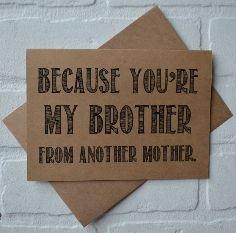 BROTHER FROM ANOTHER Mother Card Will You Be My Groomsman - Etsy