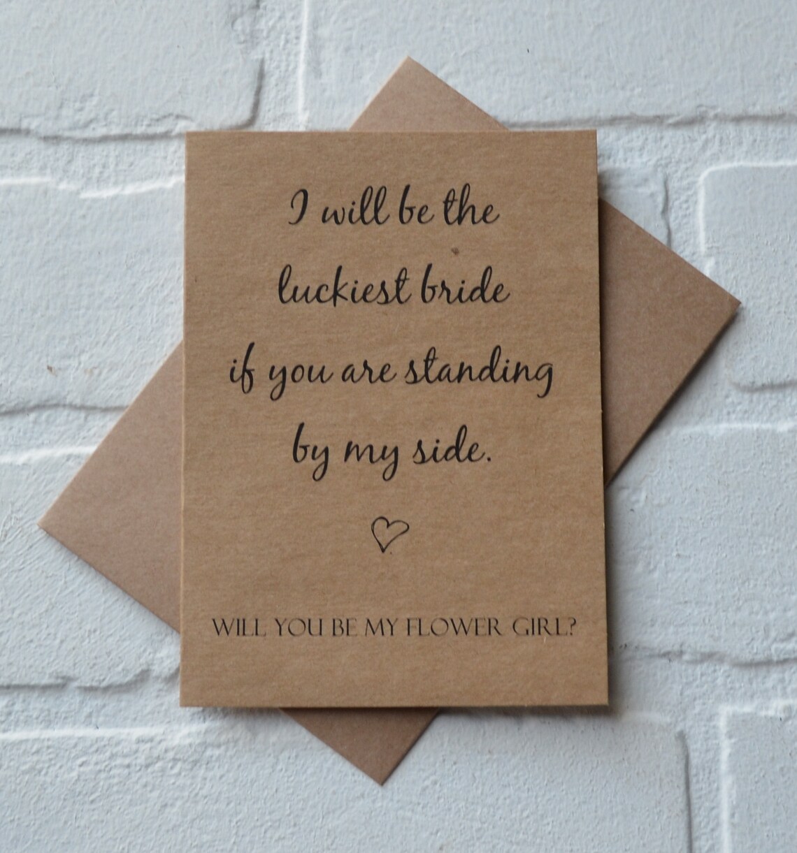 I Will Be the LUCKIEST BRIDE If You're by My Side Bridesmaid Proposal ...