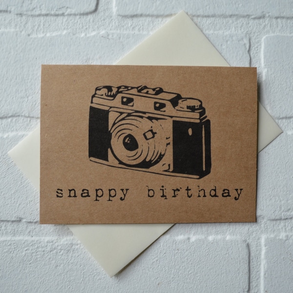 Camera Birthday Card - Etsy