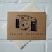 RETRO CAMERA Birthday Card Snappy Birthday Card Happy BIRTHDAY Card ...