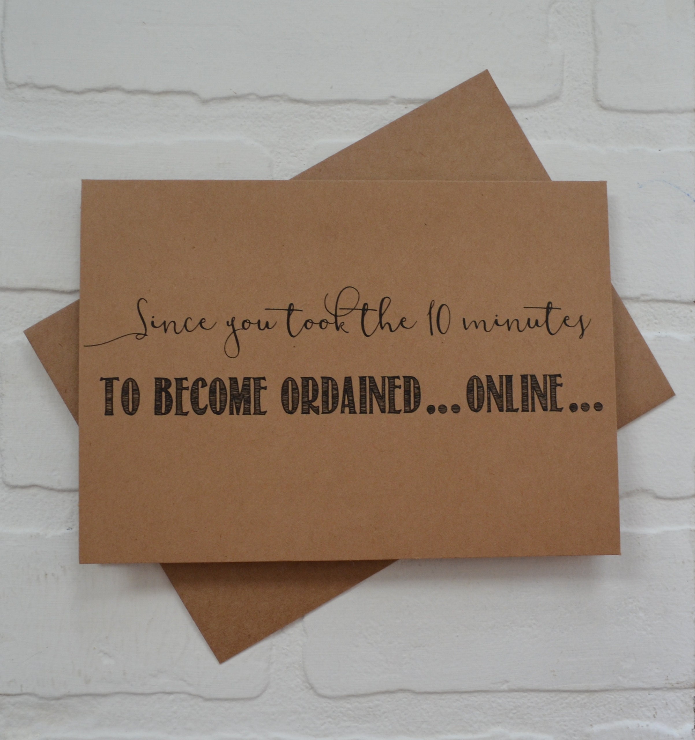 10 MINUTES to Get ORDAINED ONLINE Will You Be Our Officiant Proposal ...