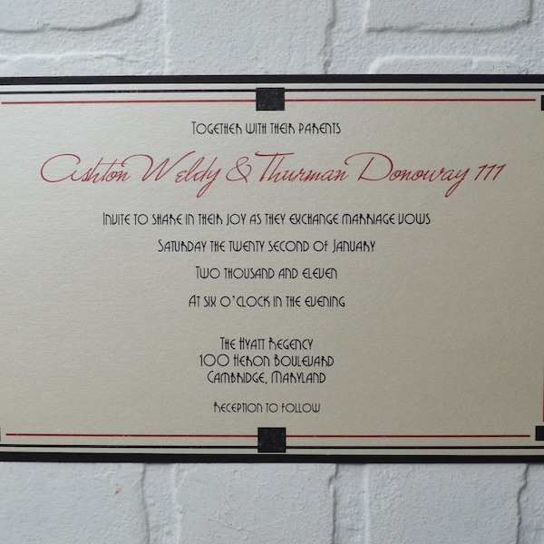 Old Hollywood Invite - Etsy