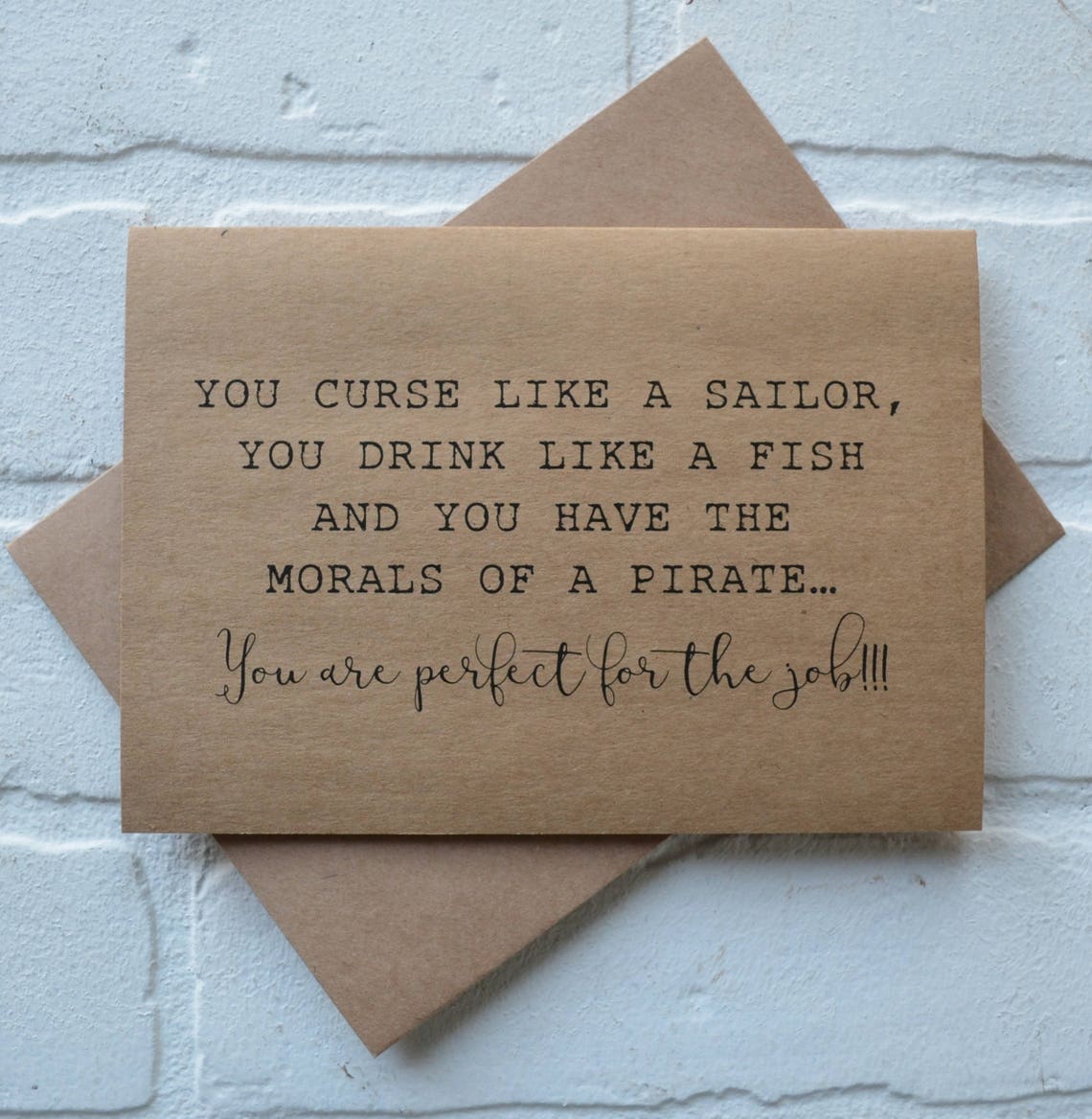 CURSE Like a SAILOR DRINK Like a Fish Morals of a Pirate Funny ...