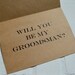 FORMAL BROMANCE INVITATION Will You Be My Groomsman Wedding Card ...