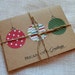 SEASONS GREETINGS Ornament Holiday Cards Kraft CHRISTMAS Cards Set of 5 ...