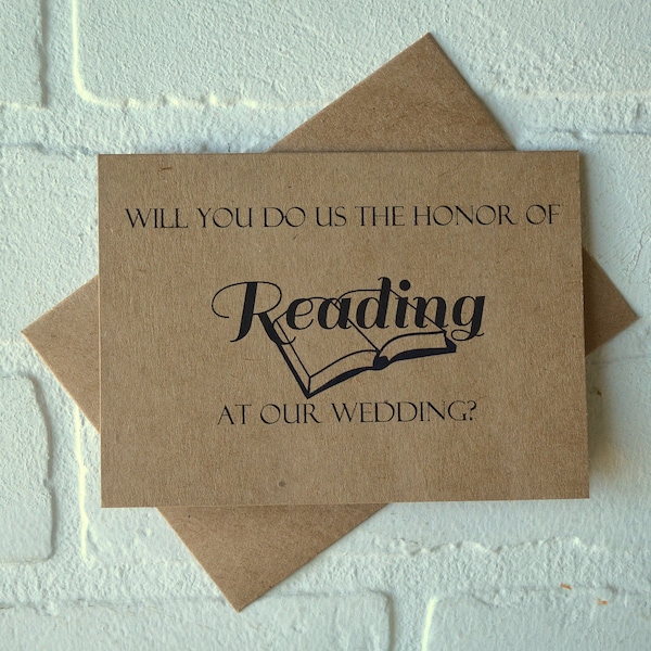 Wedding Reader Proposal - Etsy