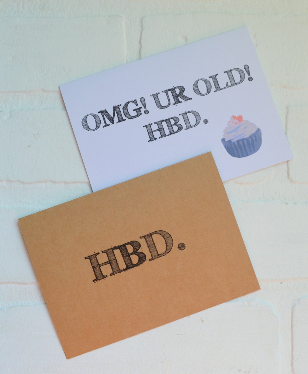 HBD Happy Birthday Card | Simple Friend Bday Cards | 20th 30th 40th ...