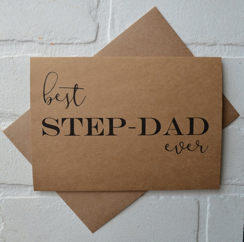 BEST STEP DAD Ever Fathers Day Card Happy Father's Day Card Funny ...