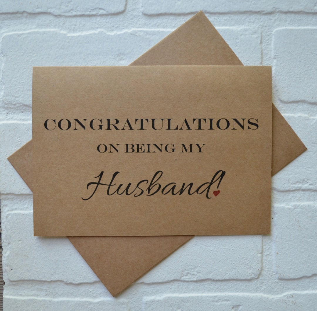 CONGRATULATIONS on Being My HUSBAND WIFE Wedding Day Cards | Funny to ...
