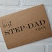 BEST STEP DAD Ever Fathers Day Card Happy Father's Day Card Funny ...