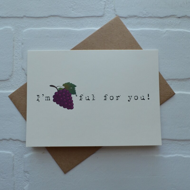 Grateful Pun Card - Etsy