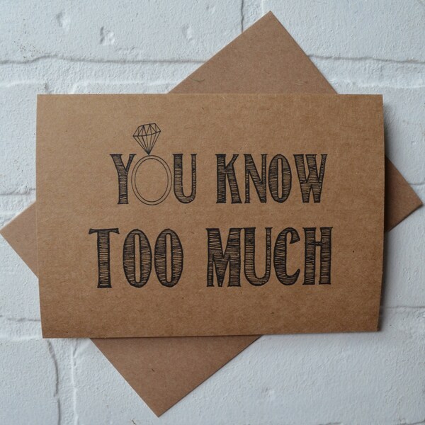 You Know Too Much - Etsy