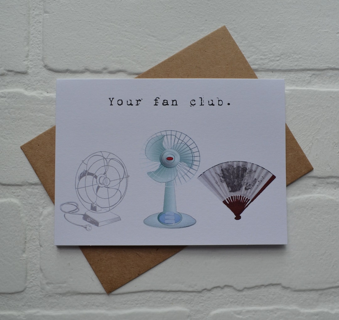 YOUR FAN CLUB Funny Pun Greeting Card | Anniversary Cards | Team Sport ...