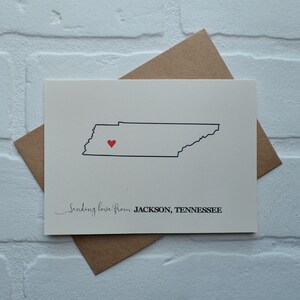 LOVE From TENNESSEE Cities Card | Friendship Cards | TN State | Love ...