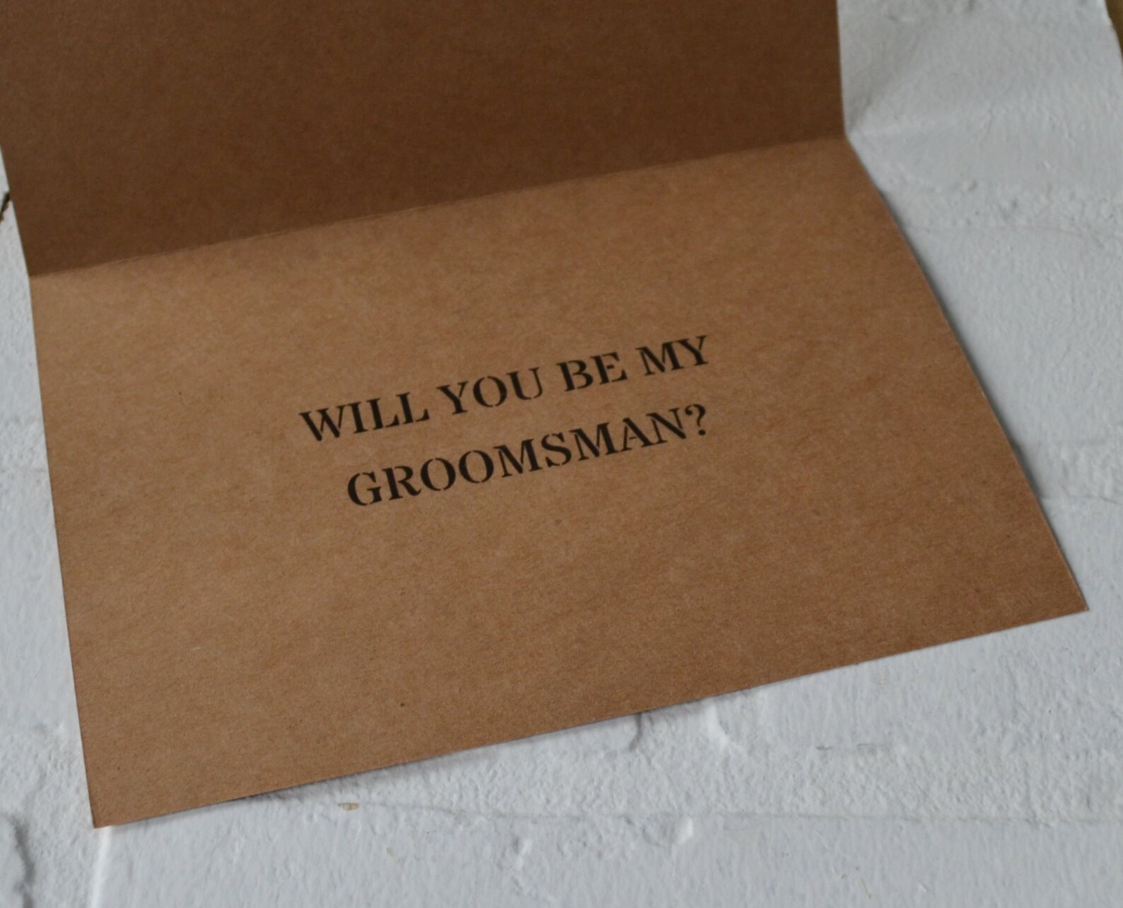 LETS Get WEIRD Groomsmen Proposal Card | Funny Will You Be My Best Man ...