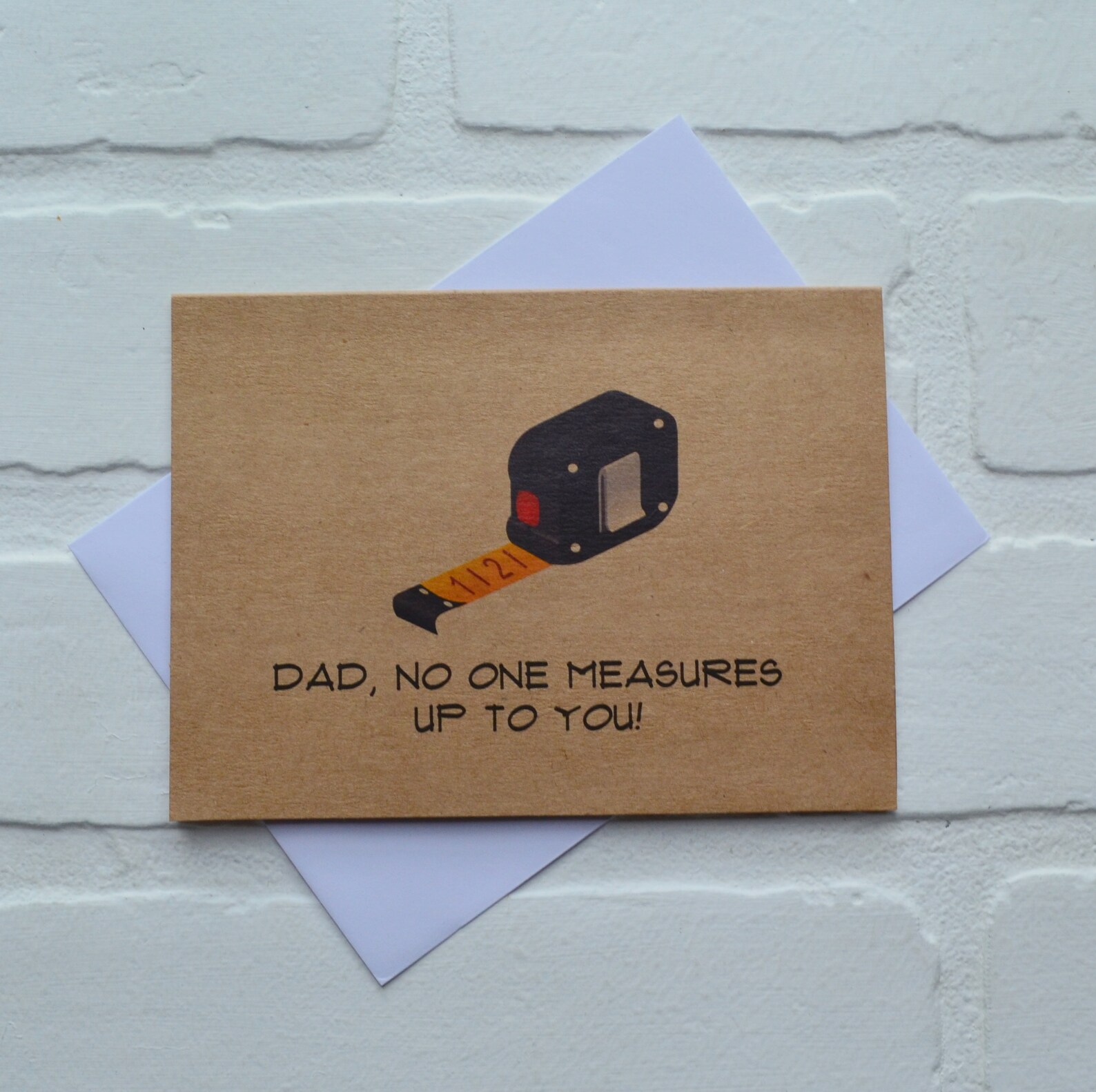 Dad NO ONE MEASURES up to You Funny Fathers Day Card Dad Card - Etsy UK
