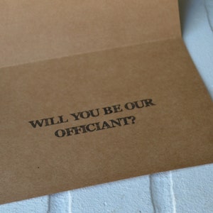 Time to SUIT UP Card Will You Be Our OFFICIANT Card Funny | Etsy