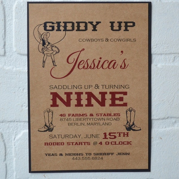 Giddy up Cowboy - Etsy