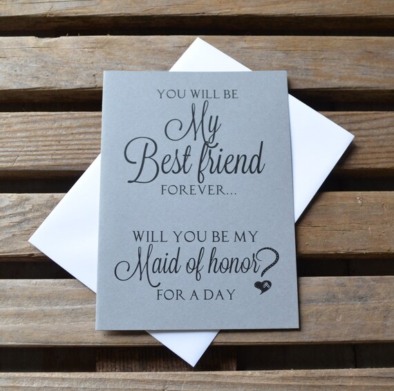 Will You Be My Maid Of Honor Sayings