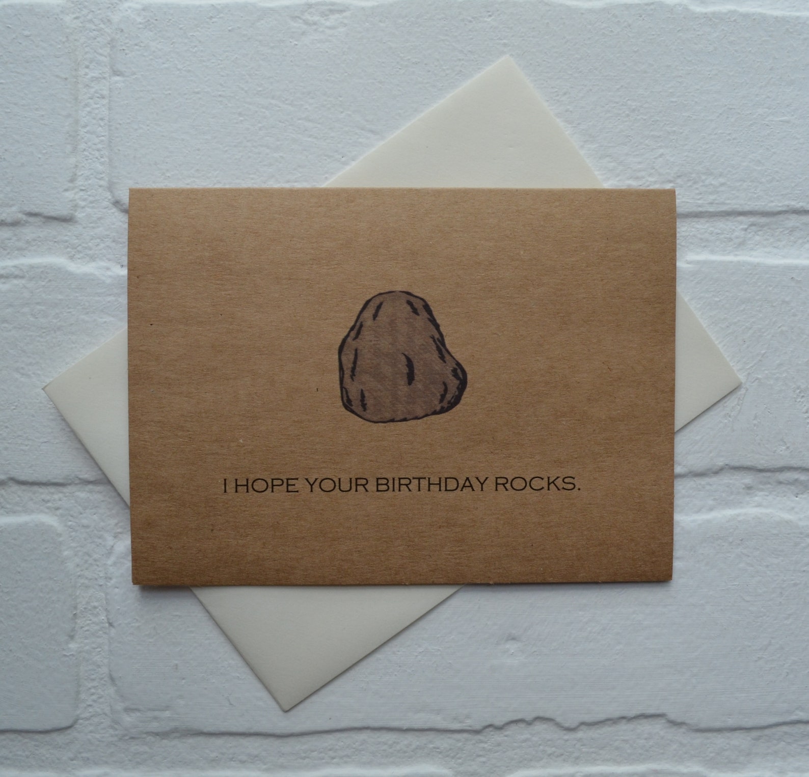 Hope Your BIRTHDAY ROCKS Birthday Card Greeting Card Happy - Etsy