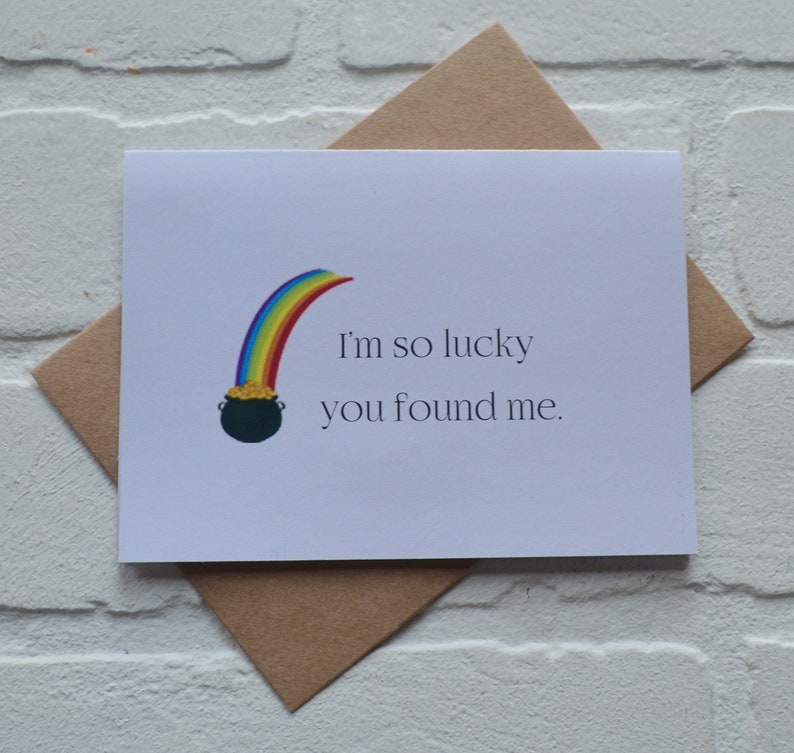 IM SO LUCKY You Found Me St. Patrick's Day Card St. - Etsy