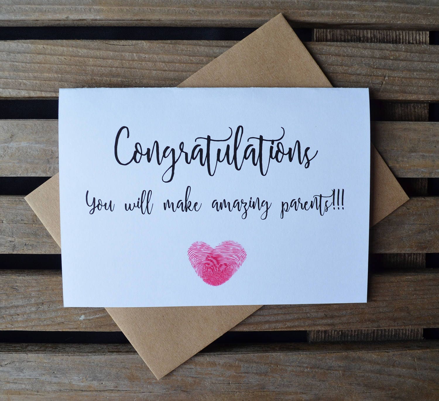 CONGRATULATIONS You Will Make AMAZING PARENTS Baby Greeting Cards ...