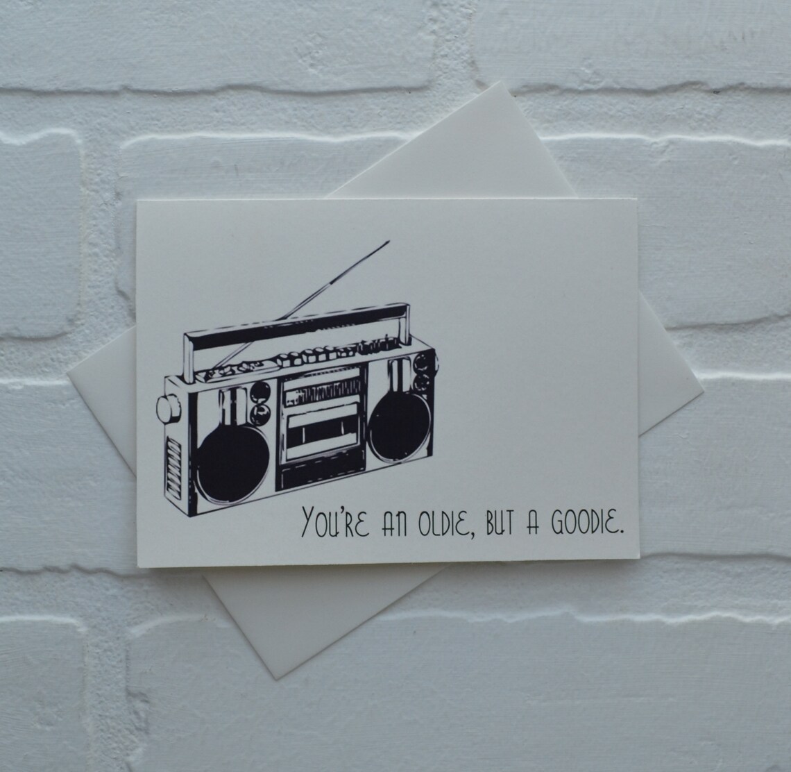 OLDIE BUT a GOODIE Funny Birthday Card Boombox Happy Bday - Etsy