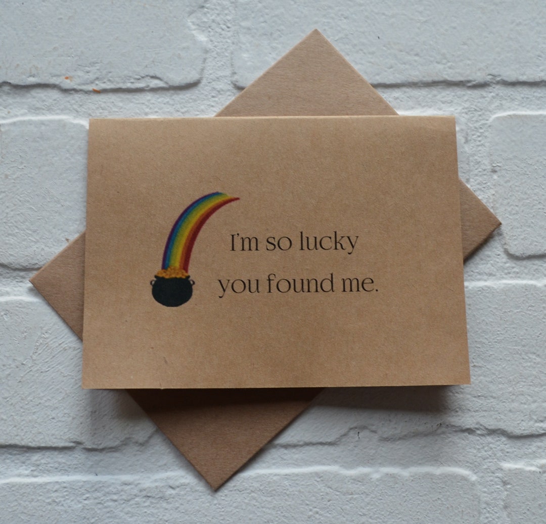IM SO LUCKY You Found Me St. Patrick's Day Funny Greeting Cards | St ...