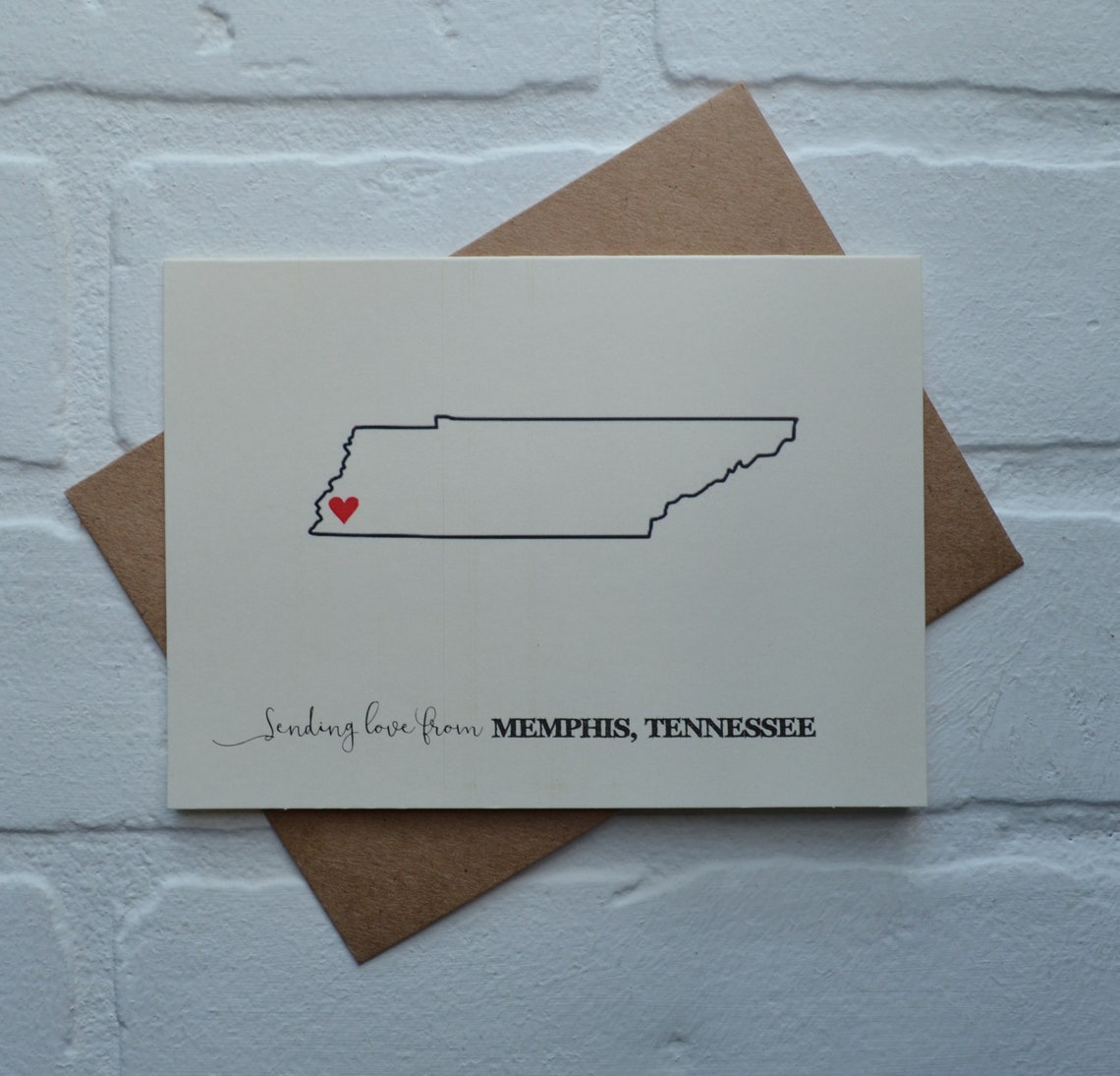 LOVE From TENNESSEE Cities Card | Friendship Cards | TN State | Love ...