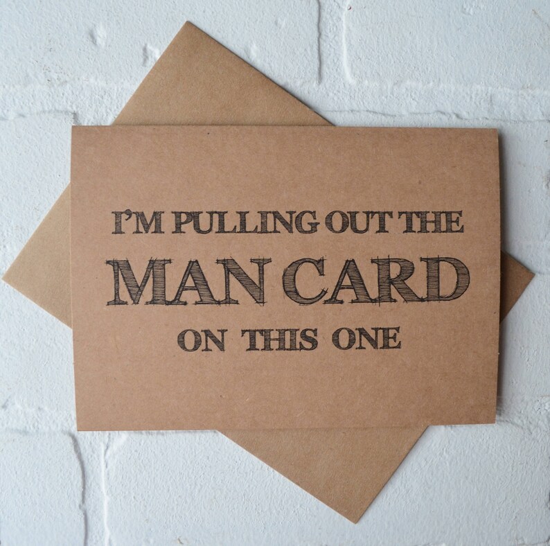 Pulling Out the MAN CARD Groomsmen Proposal Card Wedding - Etsy