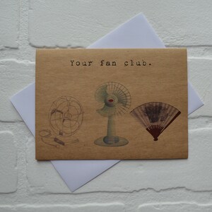 YOUR FAN CLUB Funny Pun Greeting Card | Anniversary Cards | Team Sport ...