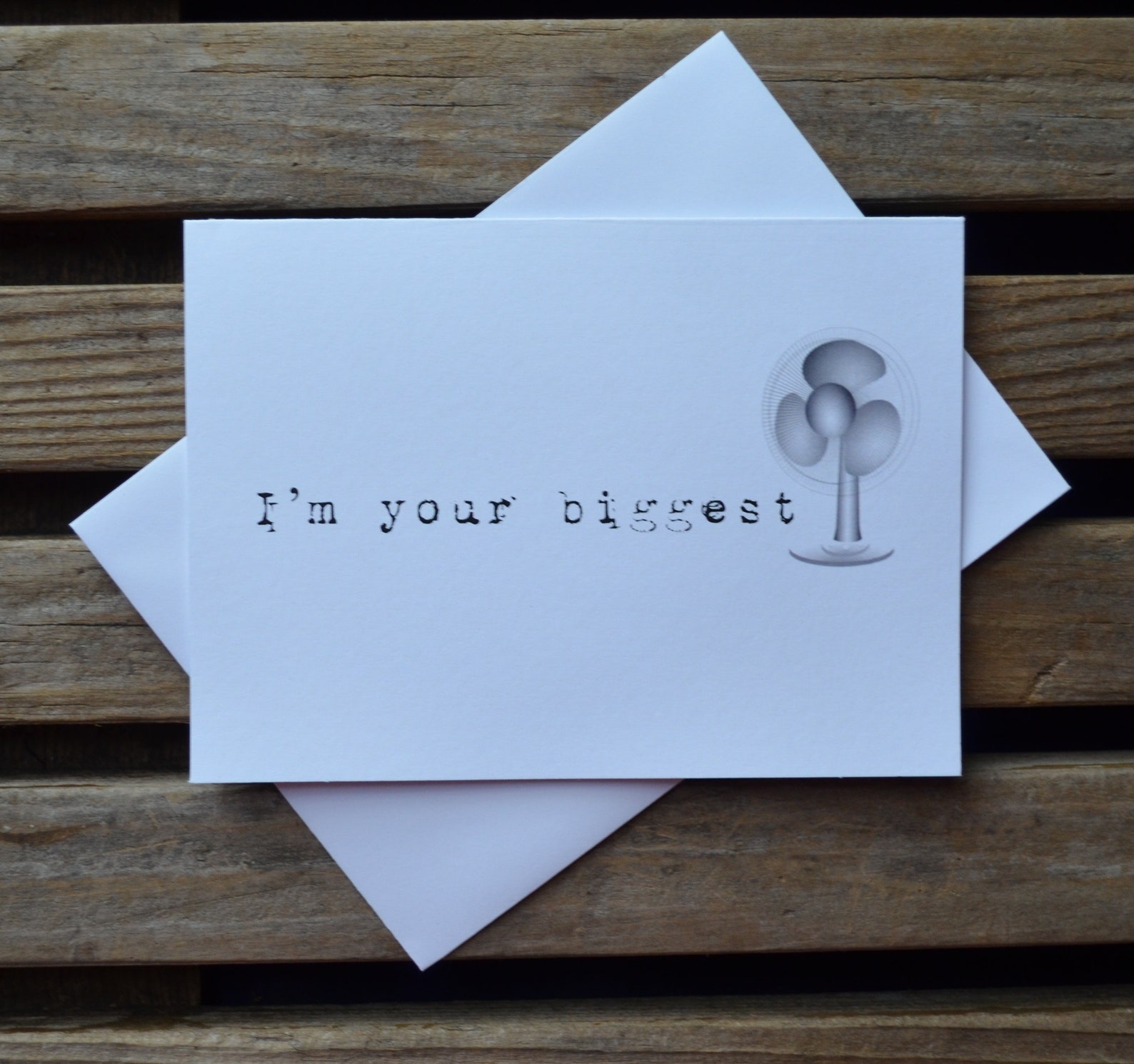 I'm Your BIGGEST FAN Pun Card Congratulations Cards - Etsy