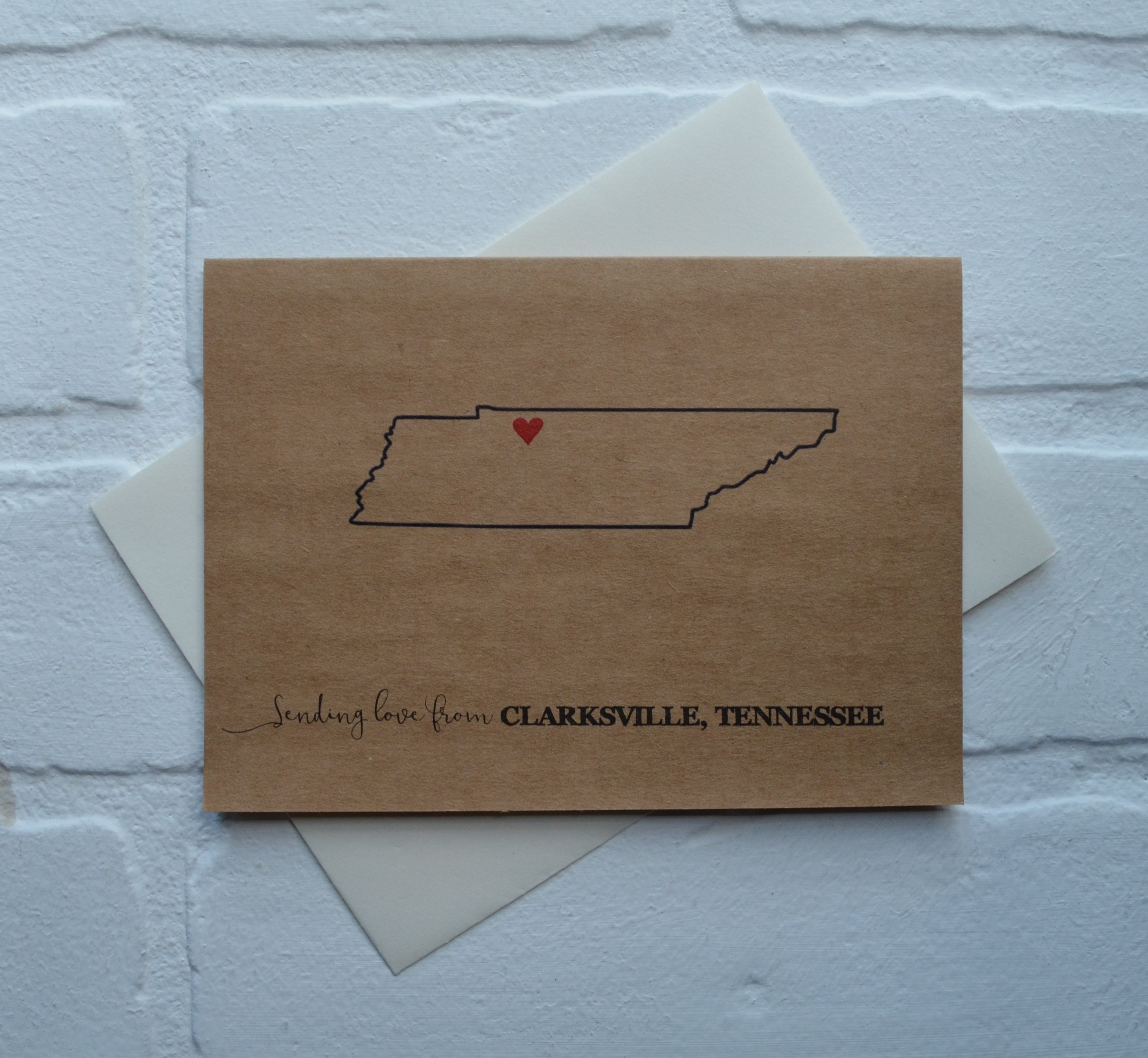 LOVE From TENNESSEE Cities Card | Friendship Cards | TN State | Love ...