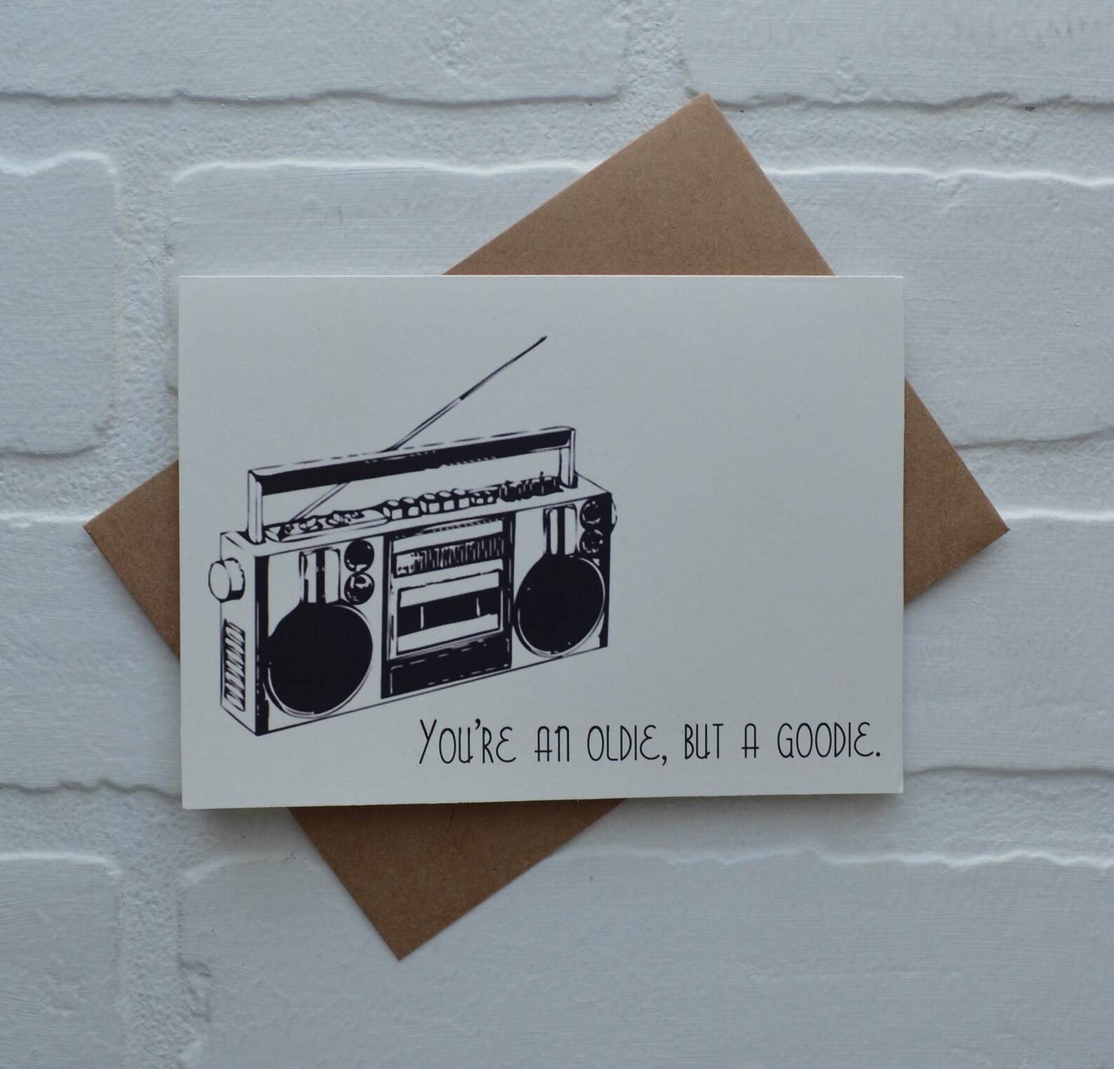 OLDIE BUT a GOODIE Funny Birthday Card Boombox Happy Bday - Etsy
