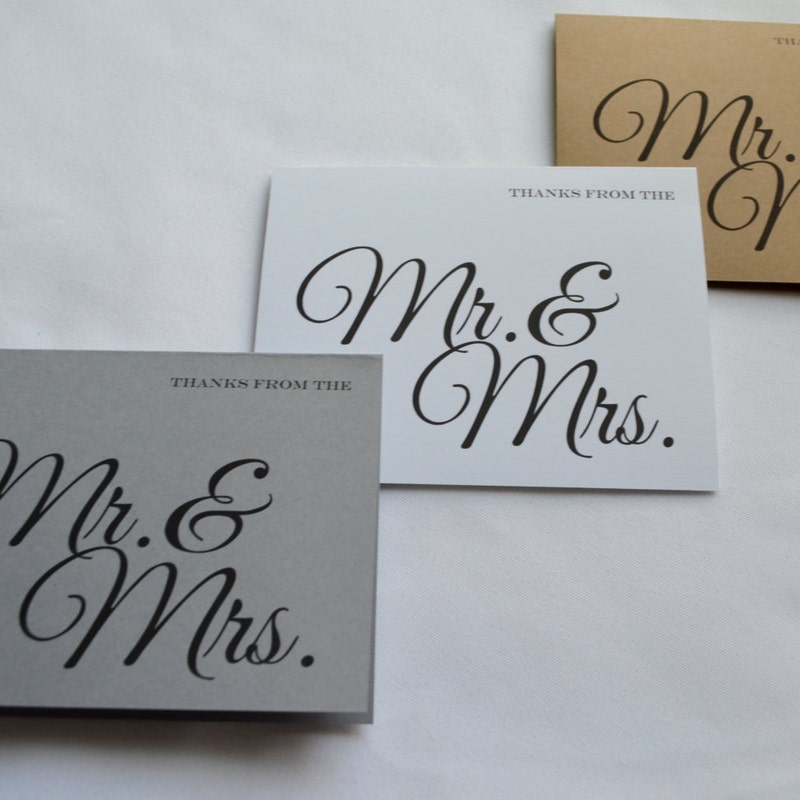 Mr and Mrs Thank You - Etsy