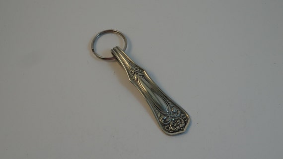 Silver Plated Repurposed Fork Handle Key Ring Fob Key Chain | Etsy